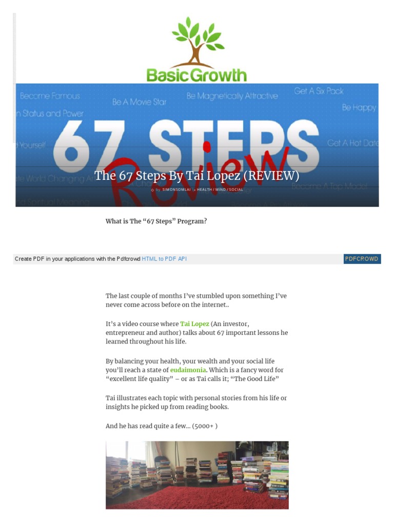 67 Steps Review | PDF | Mentorship | Thought