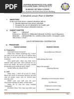 Grade 8 Basketball Lesson Plan | PDF | Sports | Ball Games