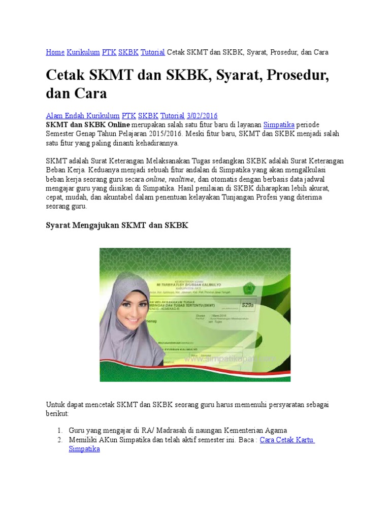Tutorial Cetak SKMT Dan SKBK | PDF