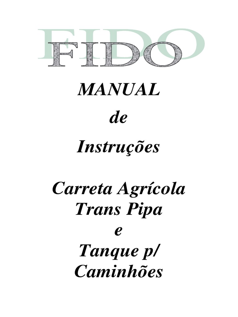 Manual de Carreta Tanque PDF | PDF | Trator | Natureza Manual de Carreta Tanque PDF | PDF | Trator | Natureza