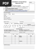 IUM 2026 Undergraduate Application Form | PDF