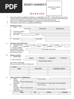 Vigilance Form | PDF