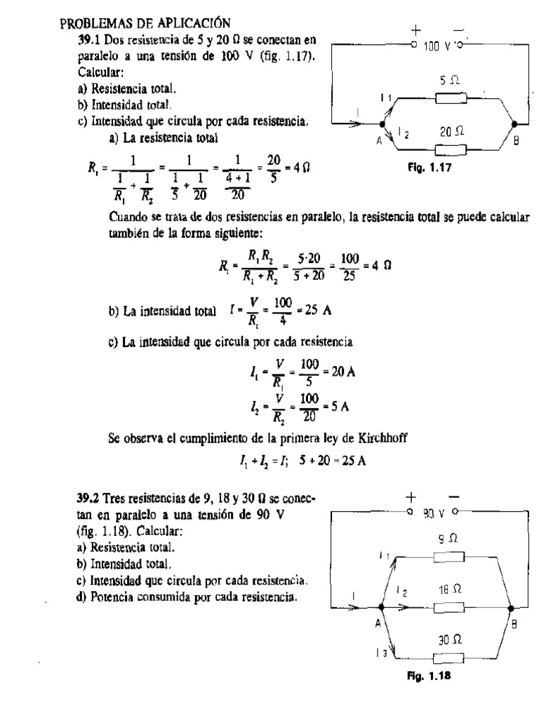 Ejercicios RESISTENCIAS | PDF