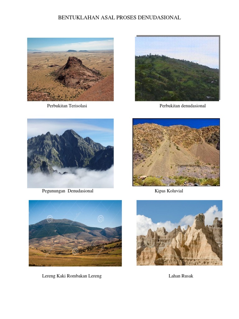 Perbukitan Terisolasi Perbukitan Denudasional | PDF