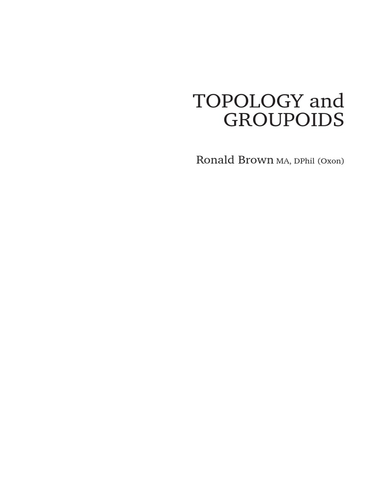 Stone-Čech Compactification in Groupoids | PDF | Category Theory ...