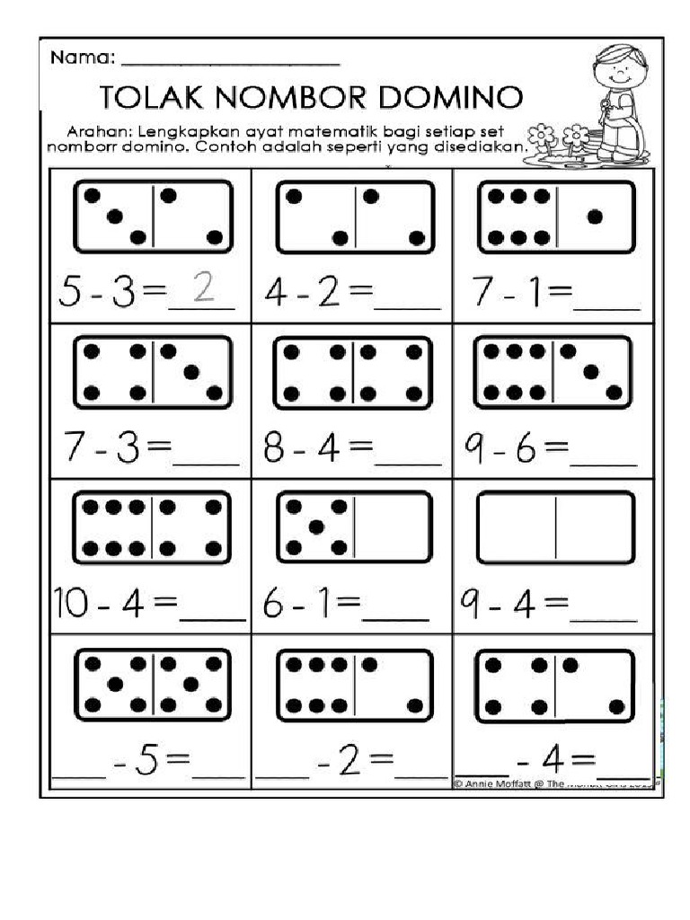 Worksheet Tolak | PDF