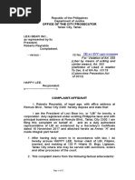 Grave Oral Defamation Complaint Sample | PDF | Defamation | Common Law