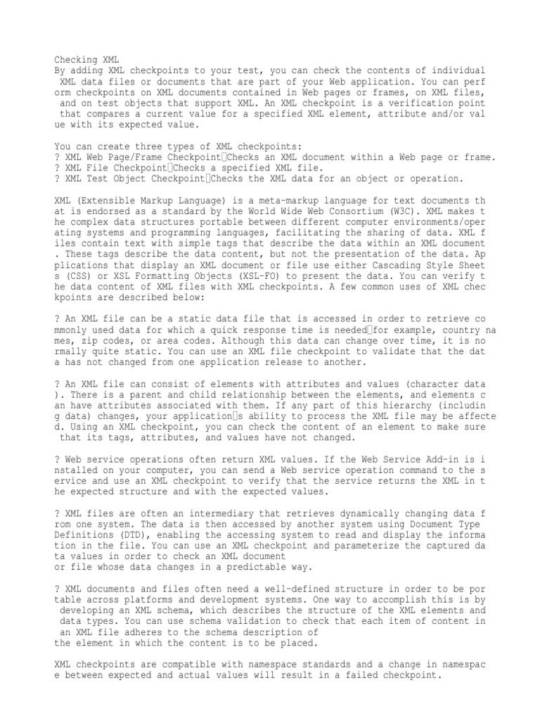 Checking Xml Pdf Xml Xml Schema