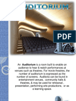 Auditorium Acoustic Material Overview | PDF | Flooring | Stairs