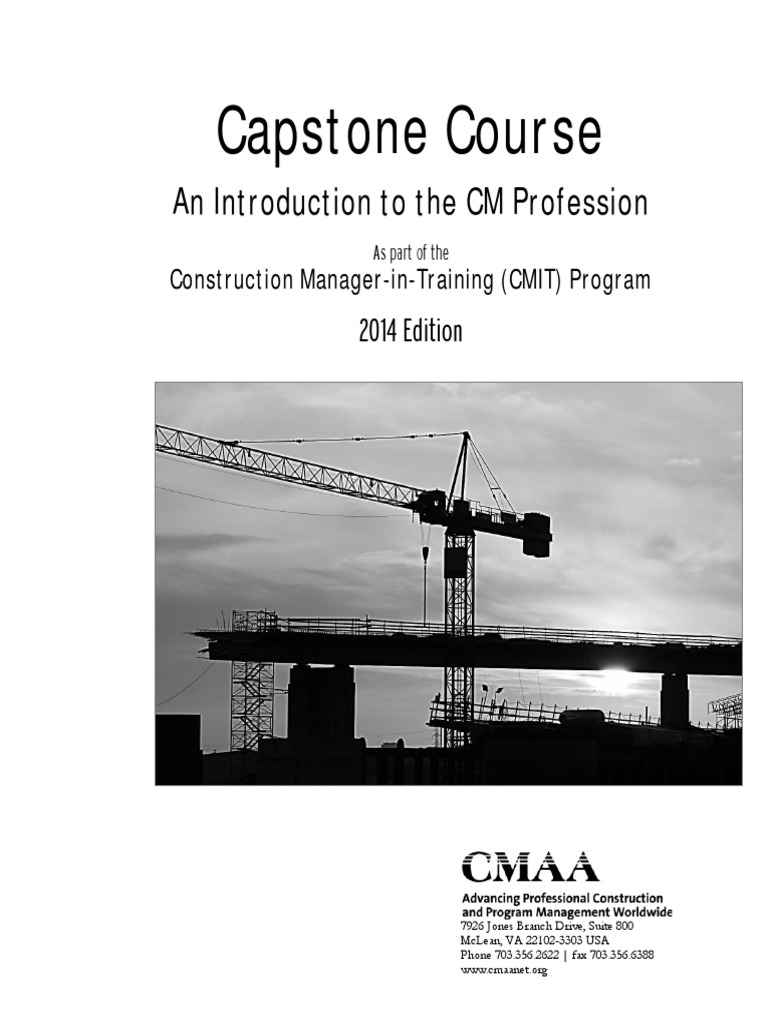 Capstone - An Introduction To The CM Profession | PDF | Construction ...