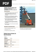 Ficha Tecnica JLG R2632 | PDF