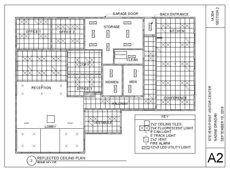 Reflected Ceiling Plan: SCALE: 1/4" 1'-0" | PDF | Culture Of Queensland ...