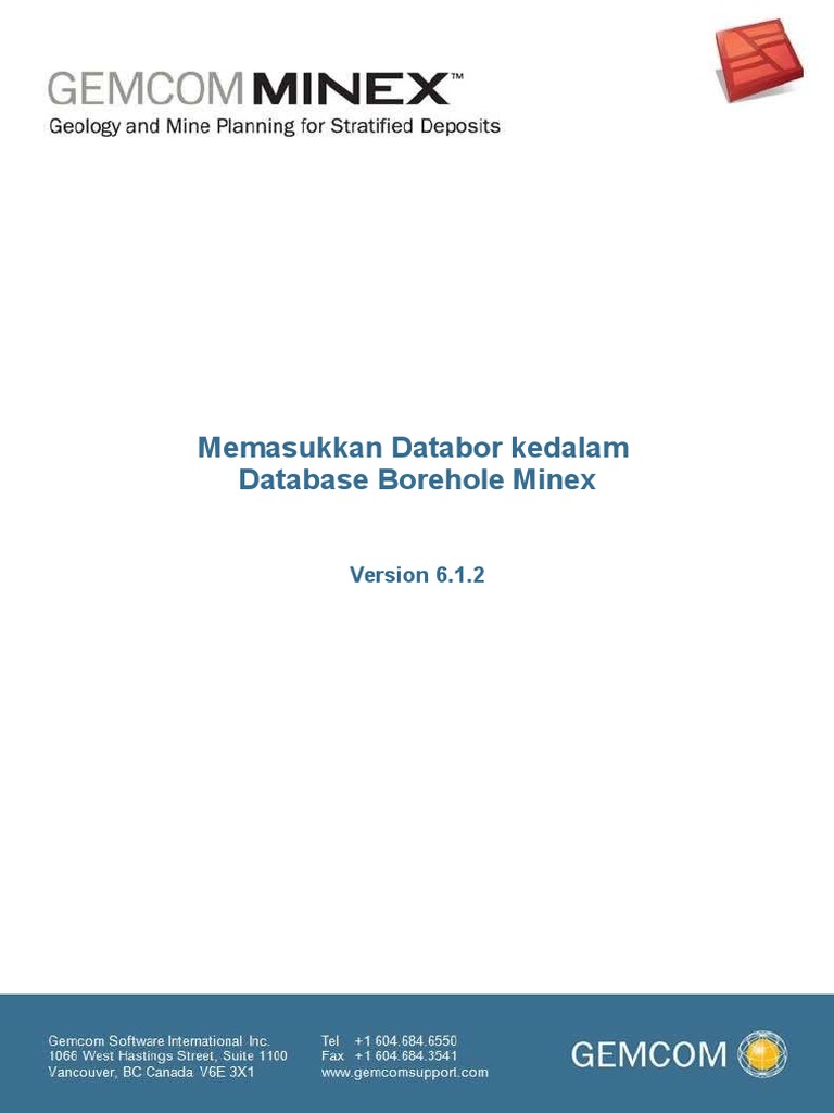 Memasukkan Databor Kedalam Database Borehole Minex | PDF | Button (Computing) | Comma Separated ...