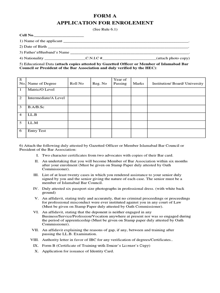 2nd Intimation Form Updated | PDF | Bar Association | Law