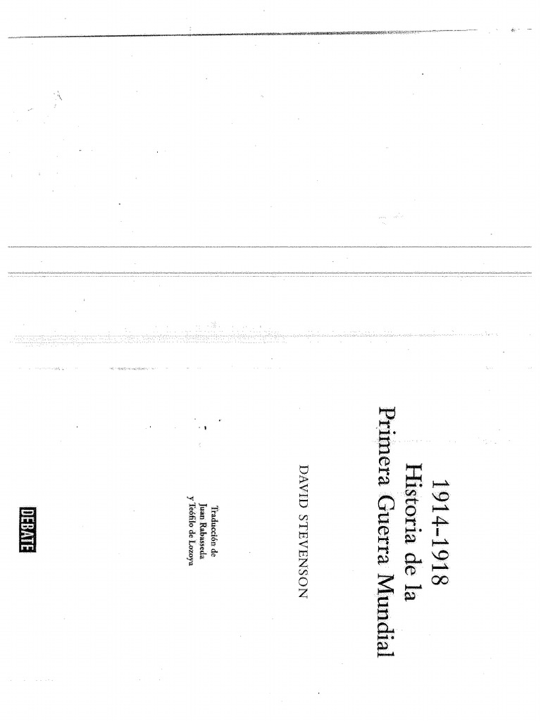 David Stevenson - Historia de La Primera Guerra Mundial | PDF