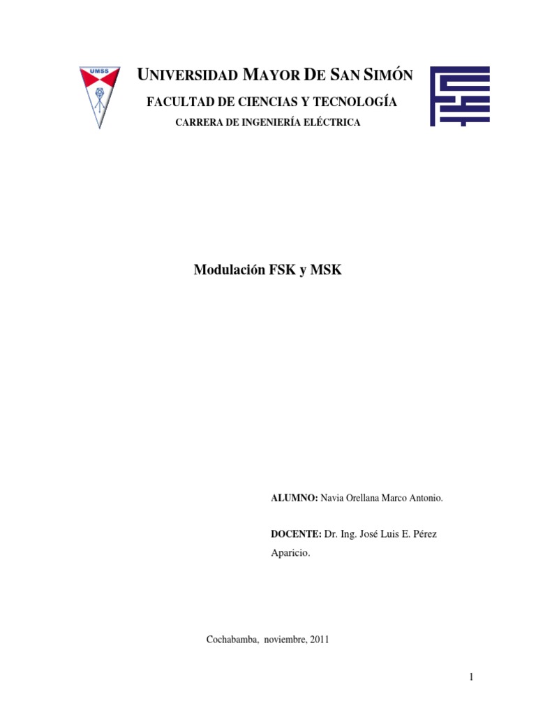 Modulacion FSK y MSK PDF | PDF | Modulación | Modulación de frecuencia