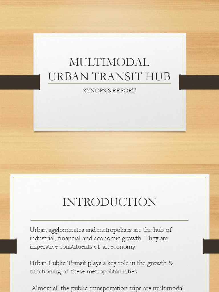 Multimodal Urban Transit Hub Design | PDF | Business | Technology ...