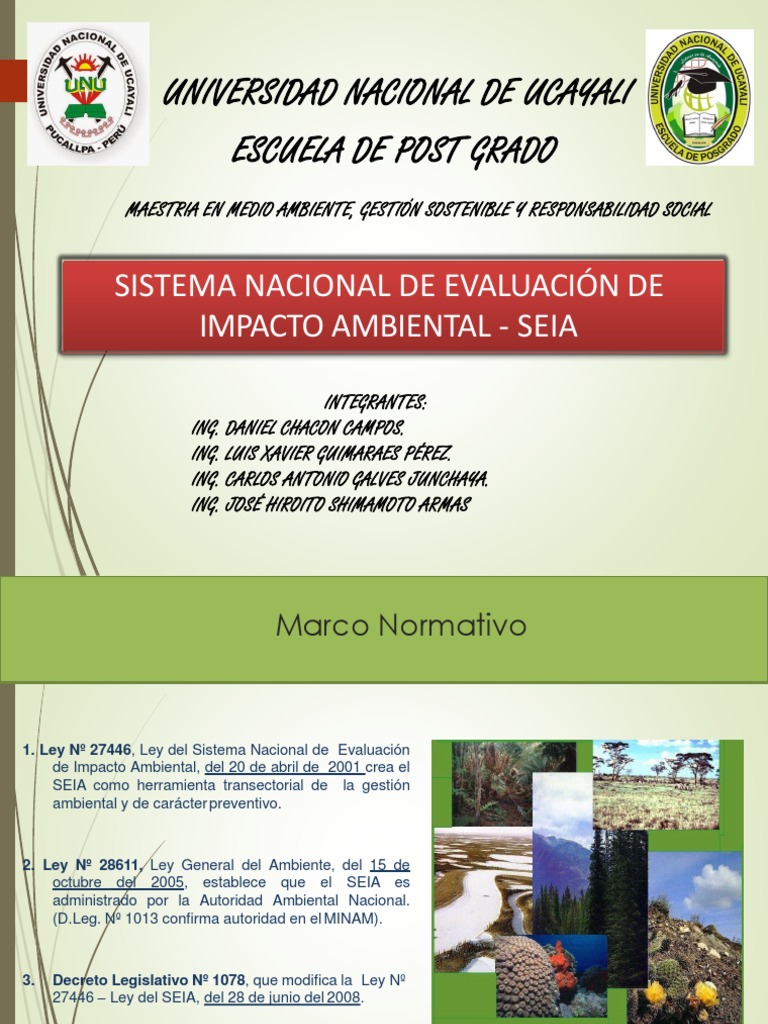 Universidad Nacional De Ucayali Escuela De Post Grado: Sistema Nacional ...