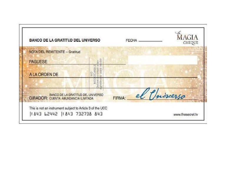 Cheque Magico | PDF
