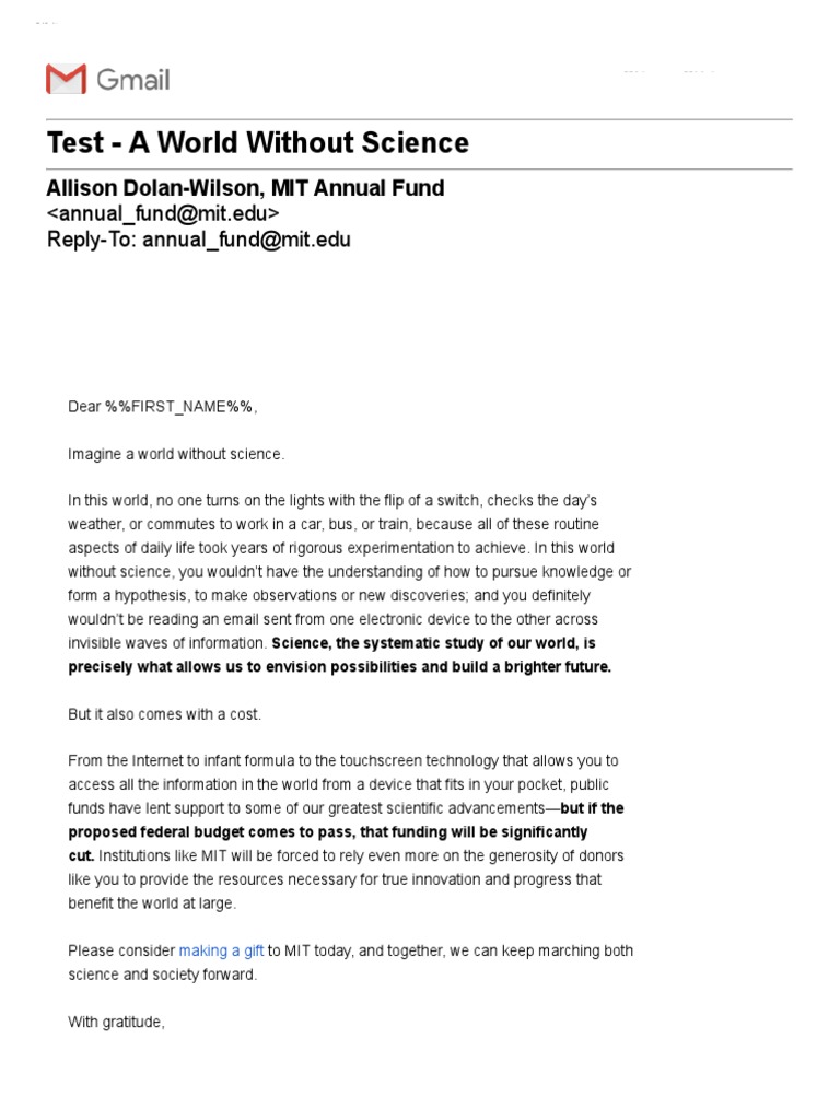 MIT Email Writing Samples | PDF | Massachusetts Institute Of Technology ...