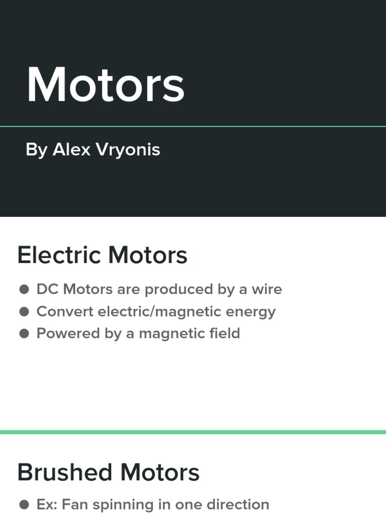 Types of Electric Motors Explained | PDF | Technology & Engineering