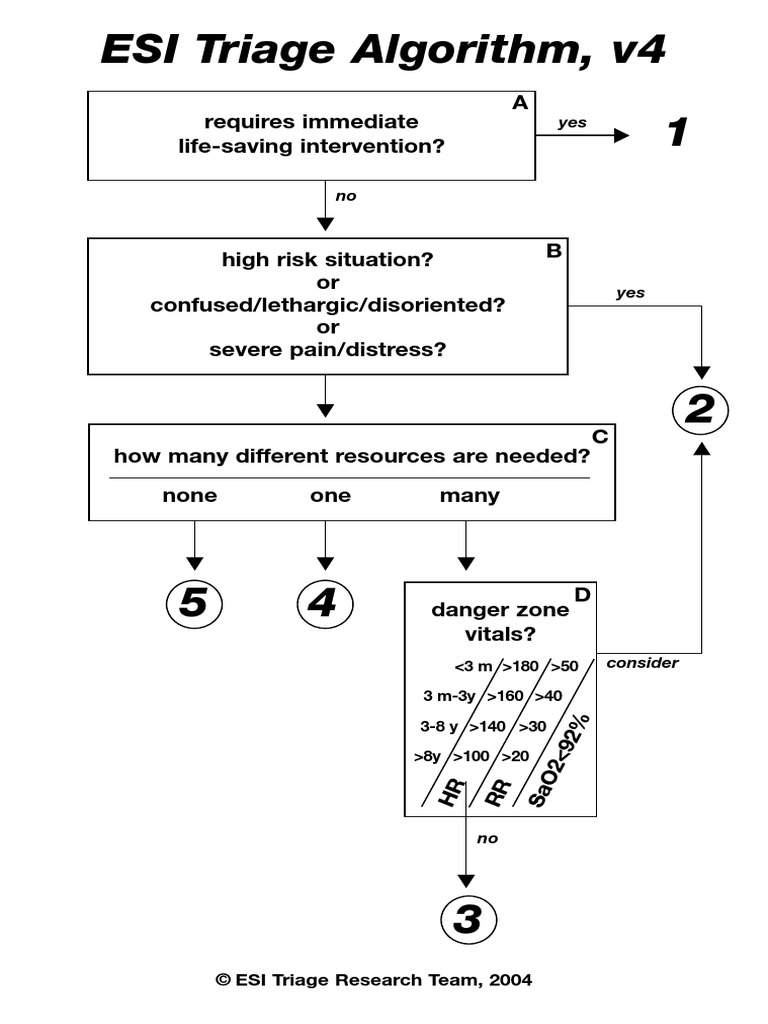 Level Triage Algorithm
