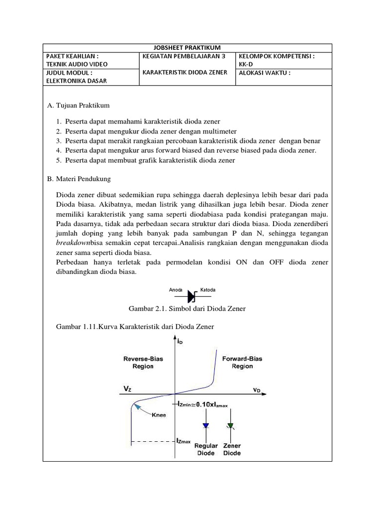 Praktikum Dioda Zener | PDF | Sains & Matematika