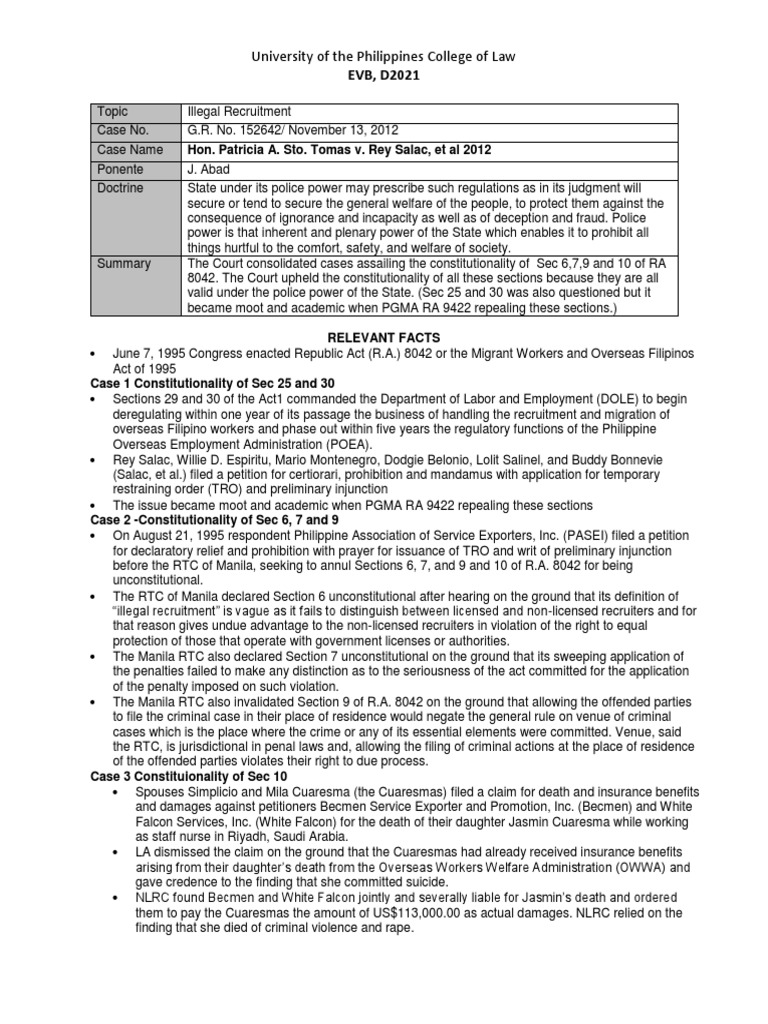 Hon. Patricia Sto. Tomas V Rey Salac | PDF | Injunction | Criminal Law