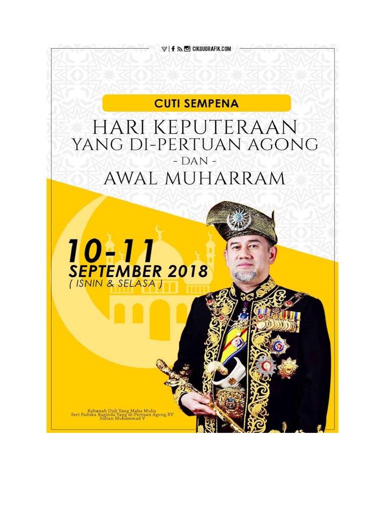 Template Cuti Agung Dan Awal Muharam | PDF
