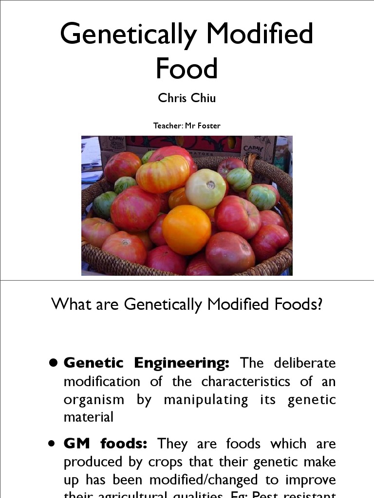 Genetically Modified Foods PDF | PDF | Genetically Modified Crops ...