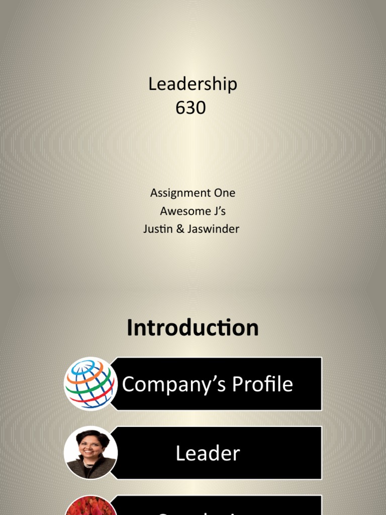 Leadership Assignment One Final | PDF | Pepsi Co | Business