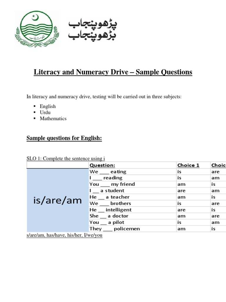 LND Drive Sample Question Bank v1 | PDF | Teaching Mathematics