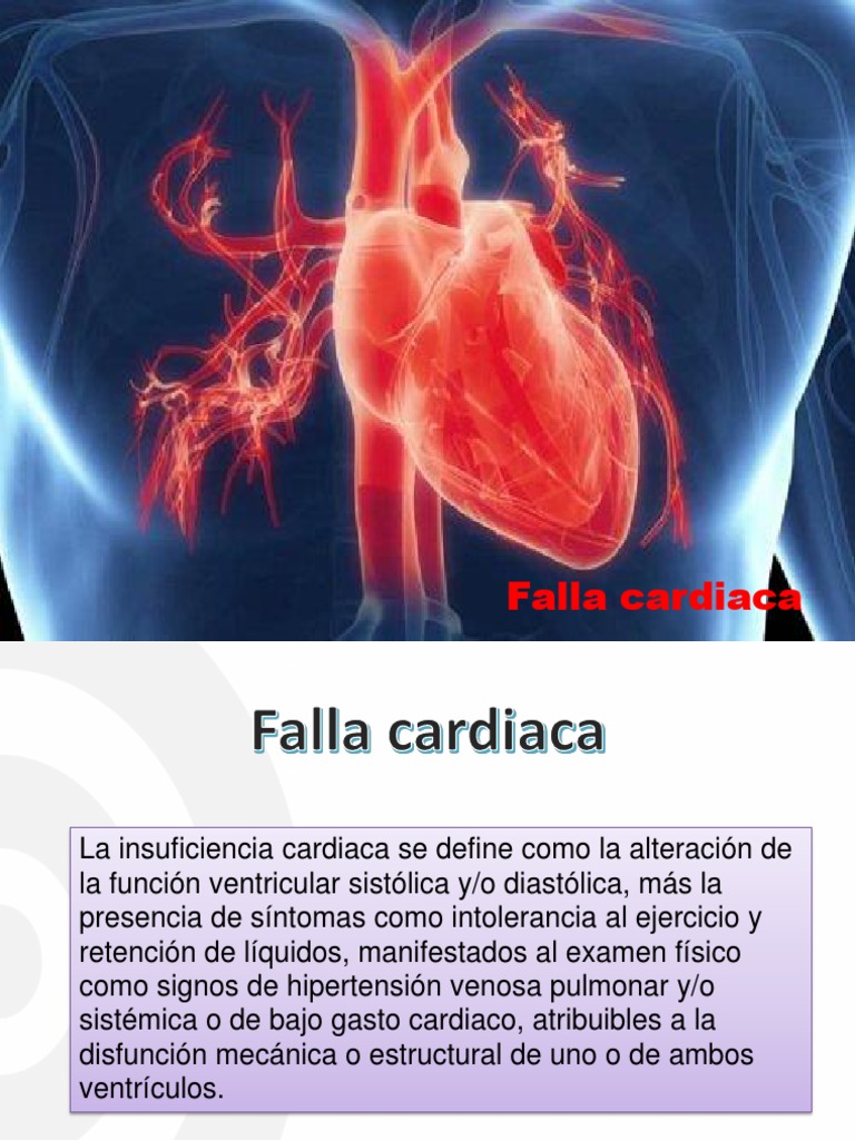 Falla Cardiaca | PDF | Insuficiencia cardíaca | Hipertensión