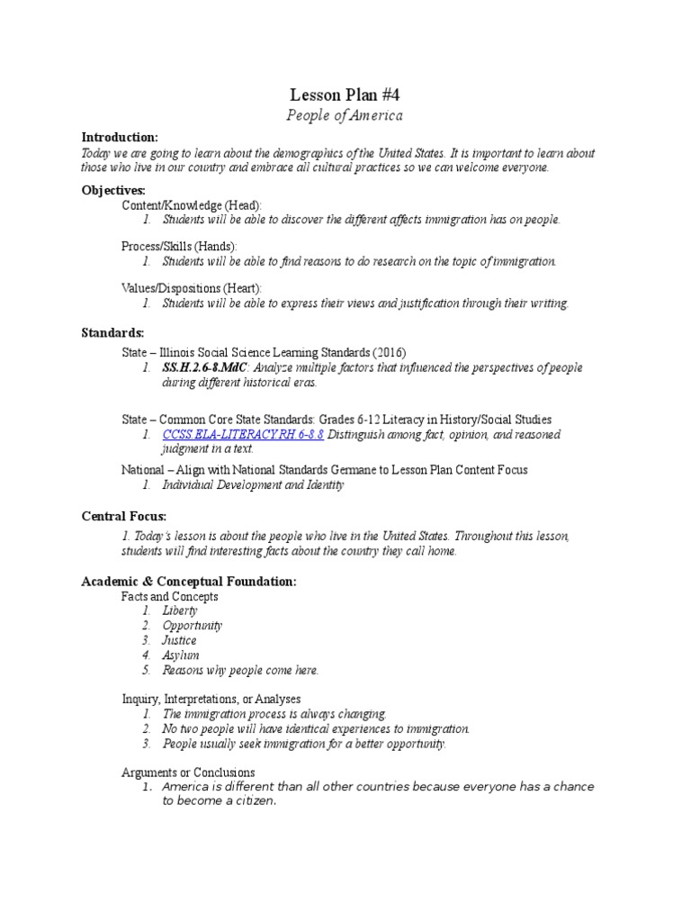 04 Lesson Plan Cooperative Learning | PDF | The United States ...