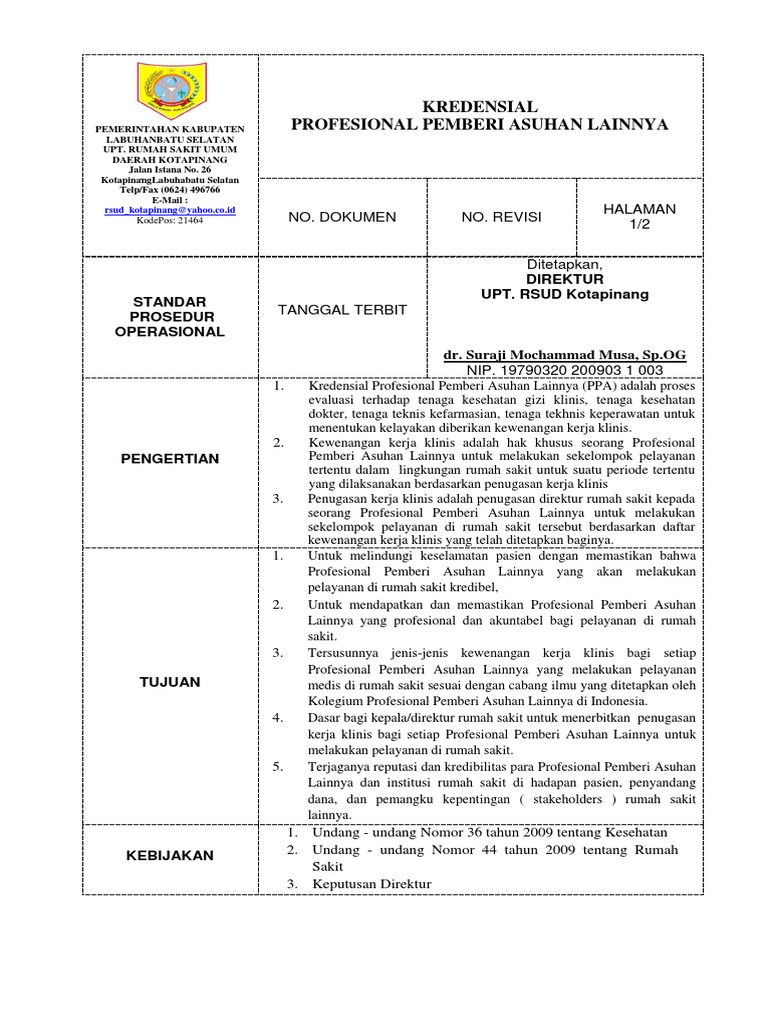 SK Kredensial PPA | PDF