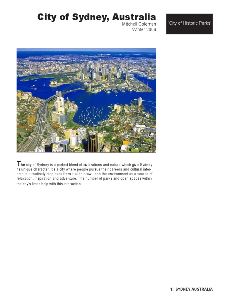 Sydney Open Space | PDF | Sydney | Parks