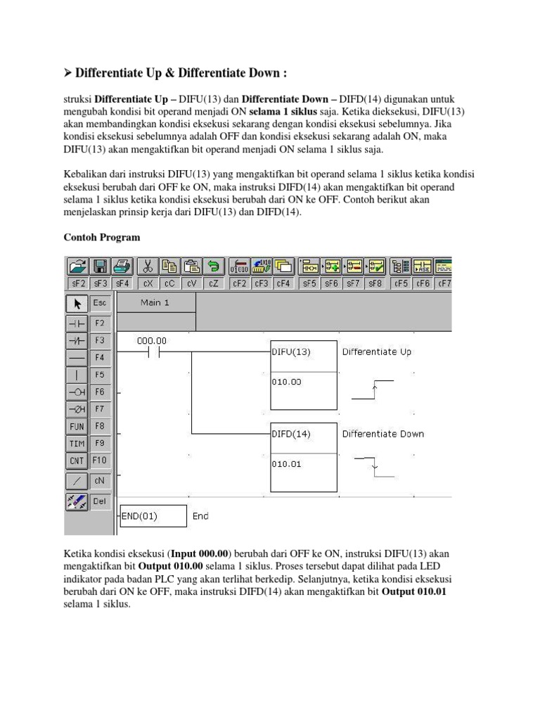 Instruksi DIFU dan DIFD pada PLC | PDF | Teknologi & Rekayasa