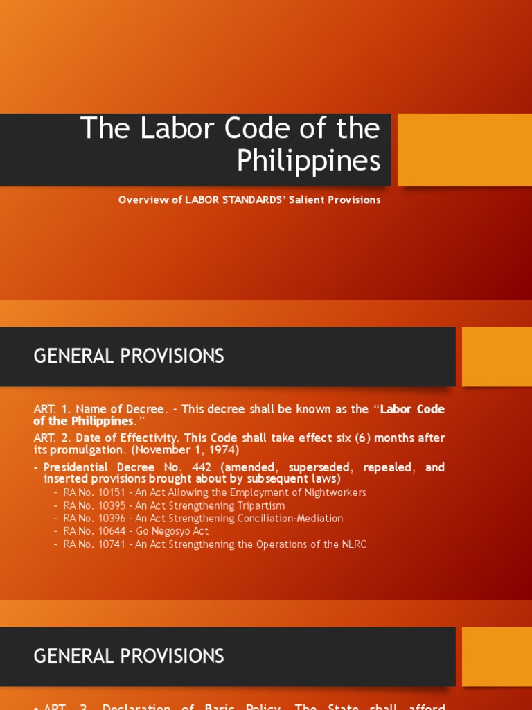 Labor Laws | PDF | Employment | Salary