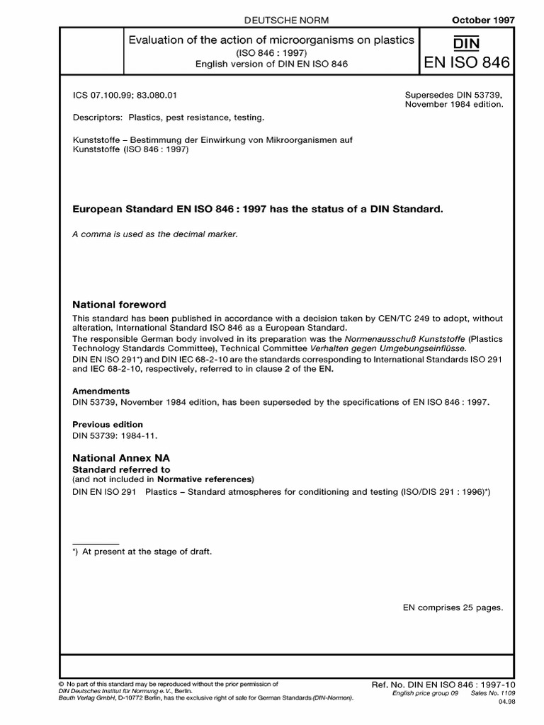 Iso 846 PDF | PDF | Agar | International Organization For Standardization