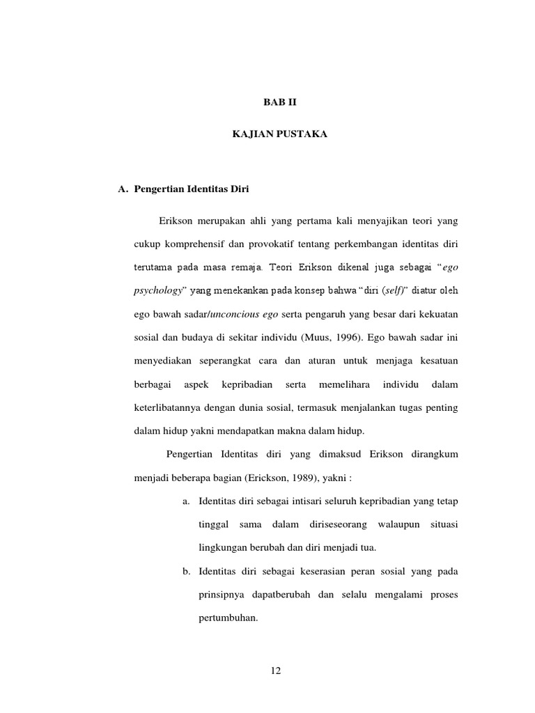 Konsep Identitas Diri | PDF