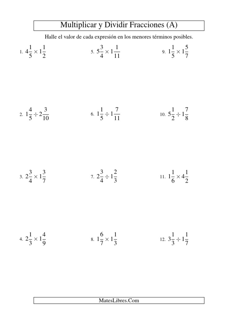 Fracciones Mixtas PDF | PDF | Métodos y materiales de enseñanza