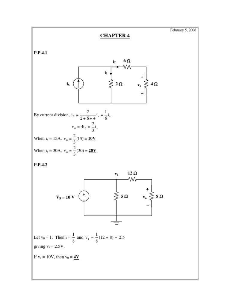 Chapt 04 | PDF | Electrical Network | Electronic Circuits