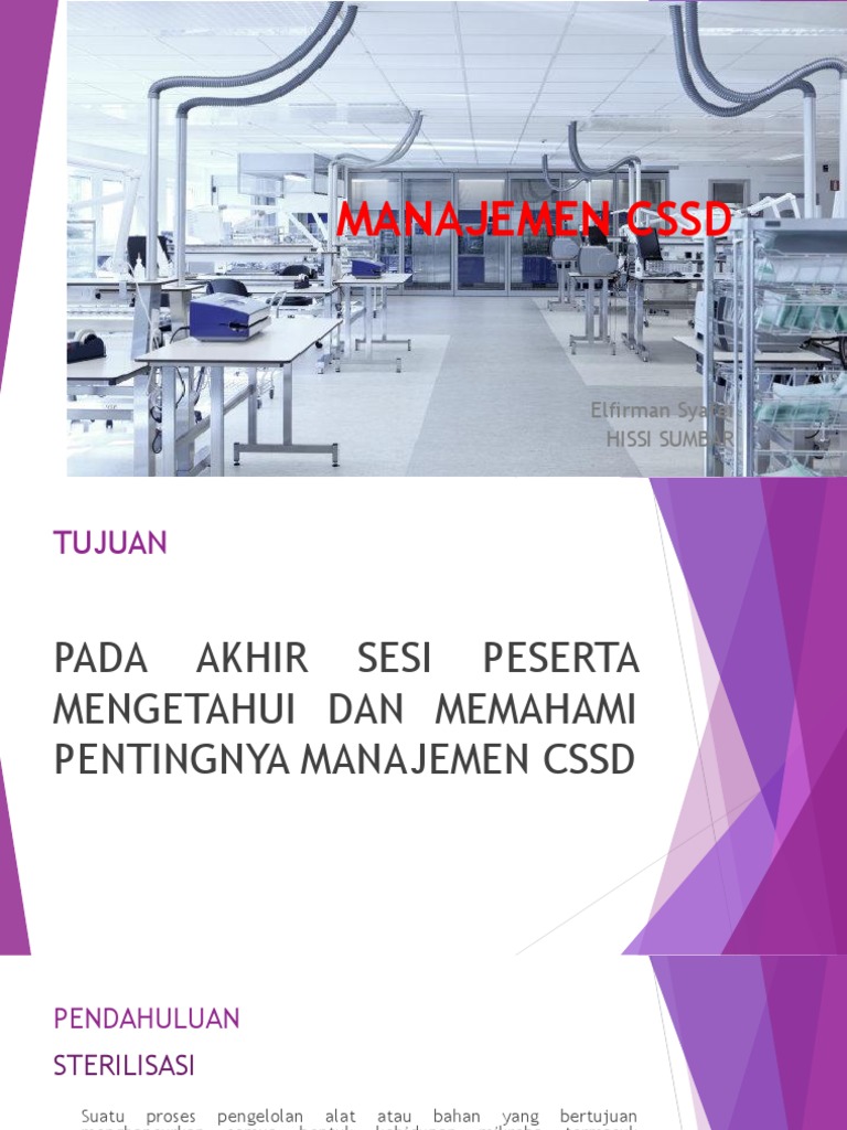 Manajemen CSSD | PDF | Sains & Matematika | Teknologi & Rekayasa