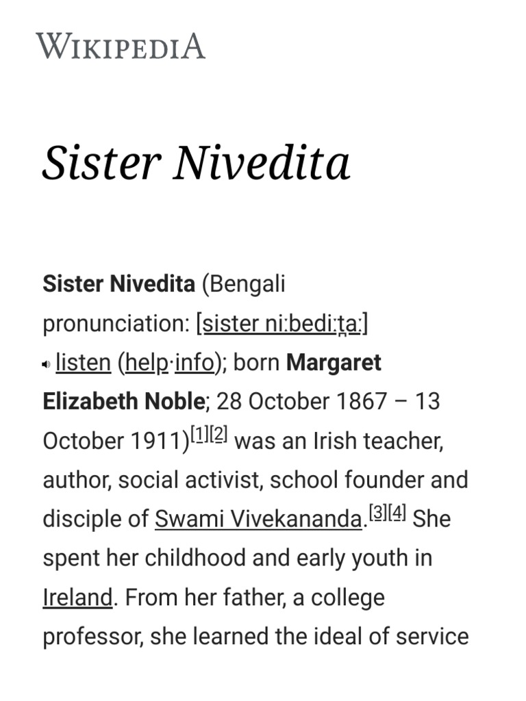 A Life Devoted to Service: The Story of Sister Nivedita and Her ...