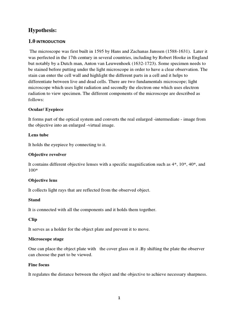 Table of Contents | Download Free PDF | Microscope | Microorganism