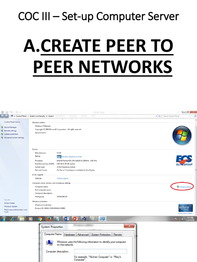COC III Set Up Computer Server | PDF | Ip Address | Remote Desktop Services