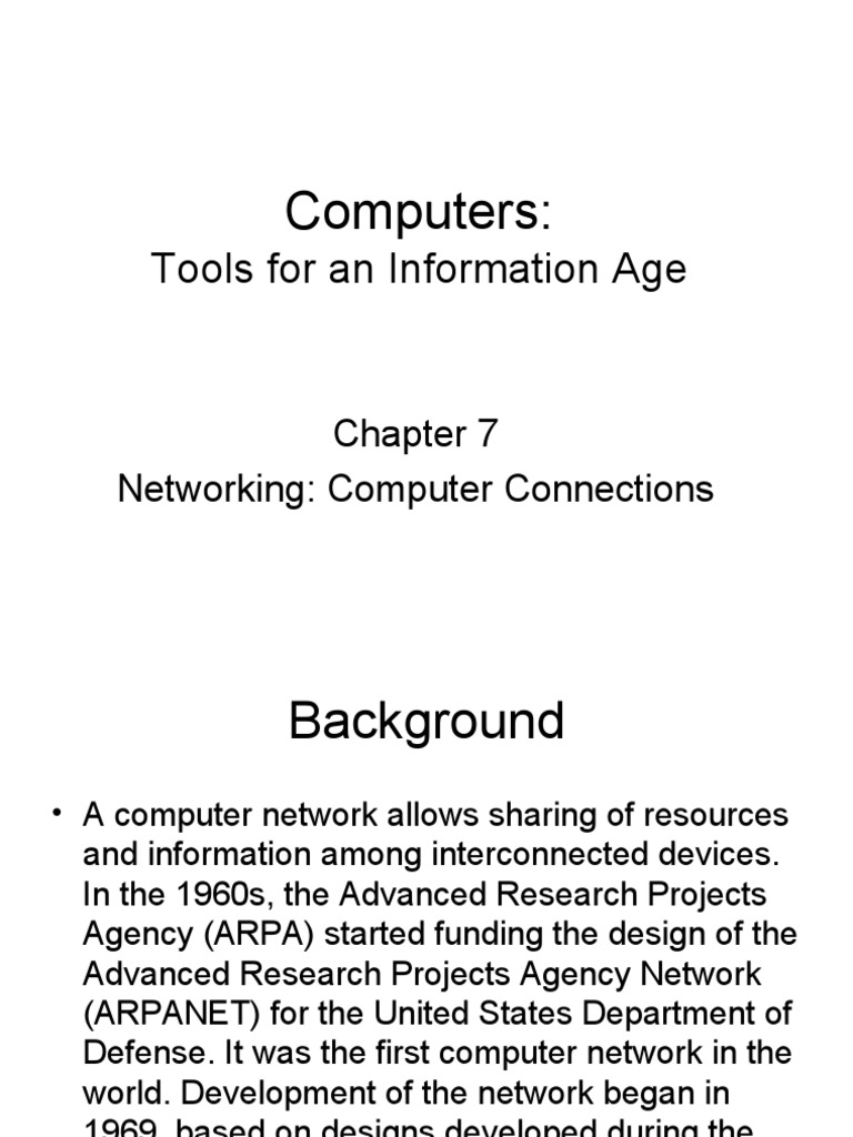 Computers:: Tools For An Information Age | PDF | Computer Network | Data Transmission