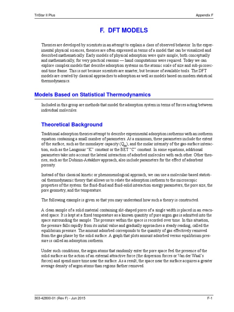 Modelos DFT | PDF | Adsorption | Molecular Dynamics