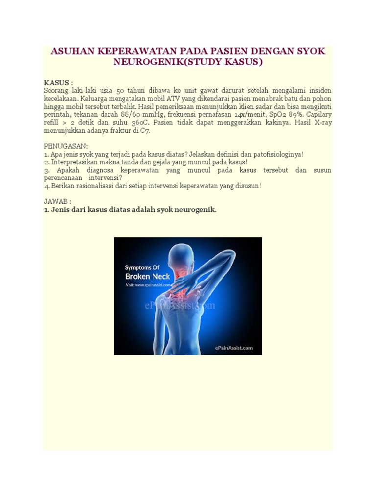Asuhan Keperawatan Pada Pasien Dengan Syok Neurogenik | PDF
