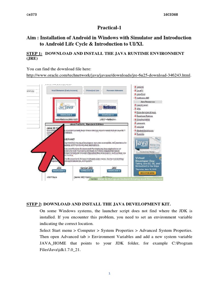 Charusat Android Practical List. | PDF | Software Development Kit | Computer File